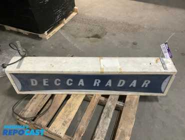 Repocast.com® | Decca-Radar 120V plug-in hanging sign.