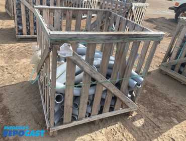 Repocast.com® | Wood crate 1/2 full of schedule 80 3”...