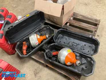 Repocast.com® | (2) General Super-Vee Drain Augers...