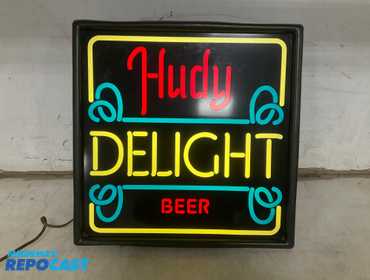 Repocast.com® | Vintage Hudy Delight Beer Neon Sign