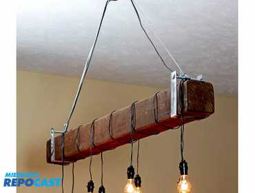 Repocast.com® | 1- 8-Light Wood Beam Hanging Light...