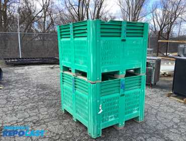 Repocast.com® | Lot of (2) 47”x44”x34” Green Totes