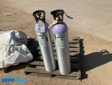 Repocast.com® | (2) Empty Helium Tanks, 41” tall overall