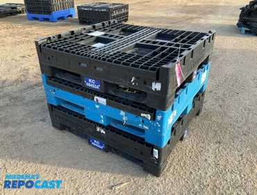 Repocast.com® | (3) collapsible poly crates 48”W x 44...