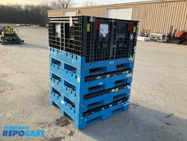 Repocast.com® | (4) collapsible poly crates 48”W x 44...