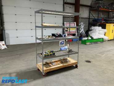 Repocast.com® | (1) Mobile Industrial shelving rack...