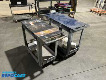 Repocast.com® | (2) Heavy Duty rolling poly carts