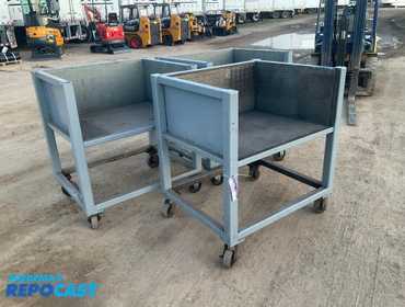 Repocast.com® | (3) Heavy Duty Metal Carts on Casters,...