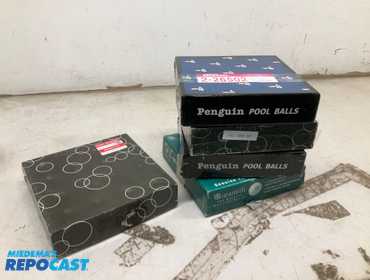 Repocast.com® | (5) full sets of used pool balls
