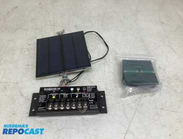 Repocast.com® | A SUNSAVER-10 solar panel with SOLAR...