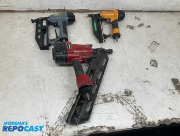 Repocast.com® | Lot of (3) nail guns: (1) Performax 2...