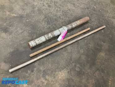 Repocast.com® | Lot of (2) 1” Round Solid Metal Bars,...