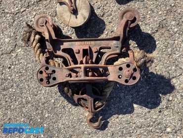 Repocast.com® | Lot of (1) Antique Hay Bale Trolley...