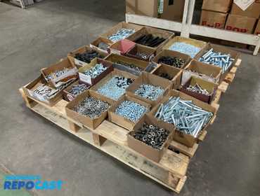 Repocast.com® | Skid of asst. Fasteners, nuts, bolts