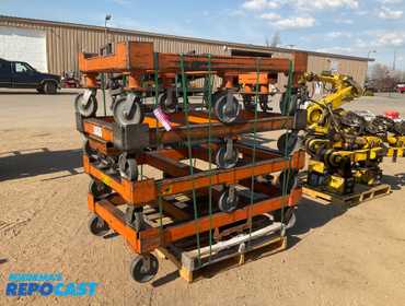 Repocast.com® | (4) Heavy Duty Metal Carts on 8”...
