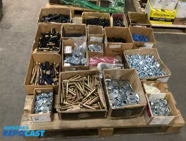 Repocast.com® | Skid open boxed nuts, bolts, fasteners...