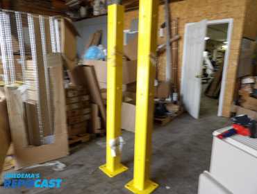 Repocast.com® | Lot of (2) Steel Guardrail post, 72" H...