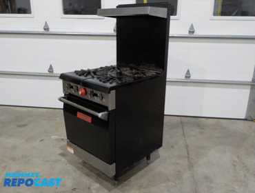 Repocast.com® | Vulcan 24" four burner stove/oven, gas...