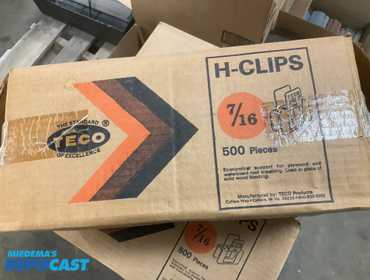 Repocast.com® | (7) Boxes of Teco 7/16 H-Clips for...