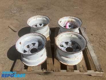 Repocast.com® | (4) 15” Steel 5-lug Wheels, 10” wide...