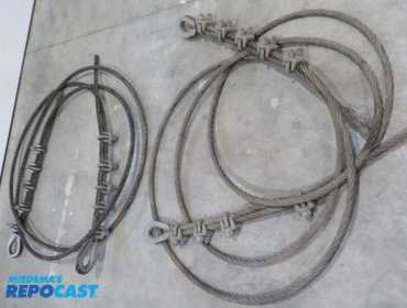 Repocast.com® | LOT OF (2) HEAVY DUTY CABLE SLINGS,...