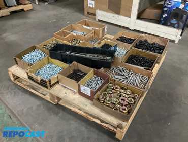 Repocast.com® | Skid of asst. Fasteners, nuts, bolts
