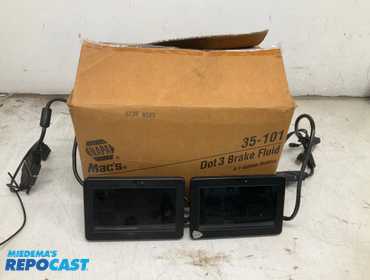 Repocast.com® | Box of assorted car computer screens.