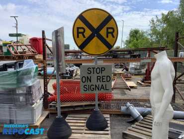 Repocast.com® | Rail Road Signs on Post