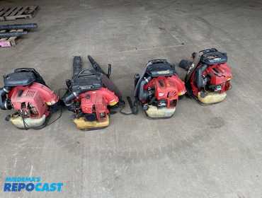 Repocast.com® | 4 Used Red Max backpack blowers, 3 are...