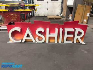 Repocast.com® | Light-Up Cashier Sign, 84” Wide x 24”...