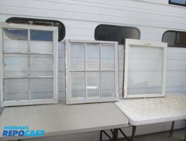 Repocast.com® | Lot of (3) Vintage Exterior Windows