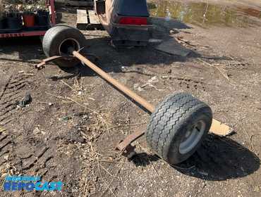 Repocast.com® | Snowmobile trailer axle, measuring 56”...