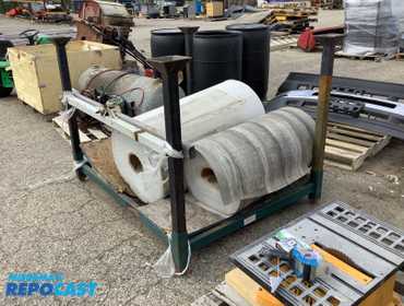 Repocast.com® | Skids lot of (2) large rolls of vinyl...