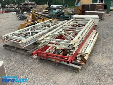 Repocast.com® | (2) skids of assorted pallet racking,...