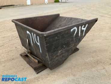 Repocast.com® | Metal Forkable Dump Hopper, top of...