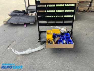 Repocast.com® | Rolling storage bin rack with bin and...