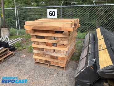 Repocast.com® | Skid of hardwood blocking, 4x8’s, 4x10...