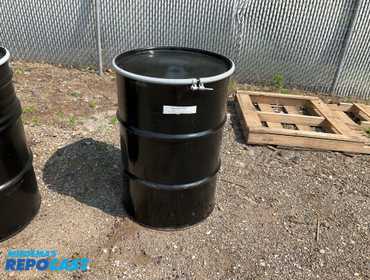 Repocast.com® | 55gal. used black steel barrel w/...