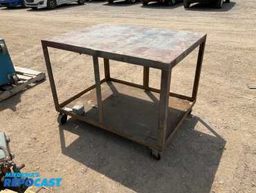 Repocast.com® | Industrial metal 2-level table with...