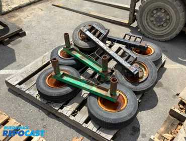 Repocast.com® | Lot of (4) wrecker wheel dollies (one...
