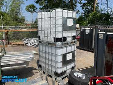 Repocast.com® | (2) Schütz IBC Totes w/ Valves, 39”w x...