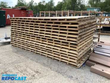 Repocast.com® | Lot of (15) 4' x 12' HD skid pallets