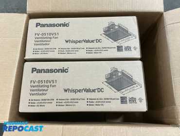 Repocast.com® | (2) New Panasonic WhisperValue DC...
