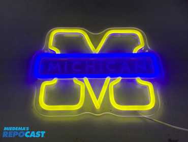 Repocast.com® | U of M Michigan wolverines NCAA neon...