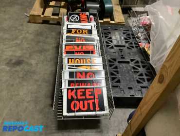 Repocast.com® | 48” x 15” x 5” Sign Display Rack with...