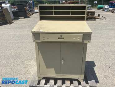 Repocast.com® | Foreman’s Steel Desk w/ Shelves,...