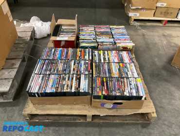 Repocast.com® | Skid Lot of (325) Assorted DVDs