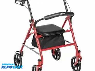 Repocast.com® | Red Homeland 4-wheel rollator R2-RD...