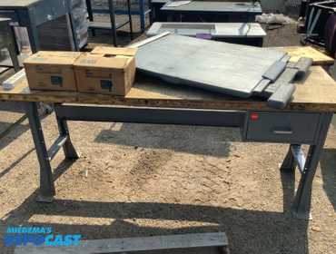 Repocast.com® | Metal and Wooden Work Bench, Boxes of...