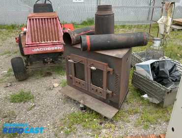 Repocast.com® | Rolling Cast Iron Wood Burning Stove